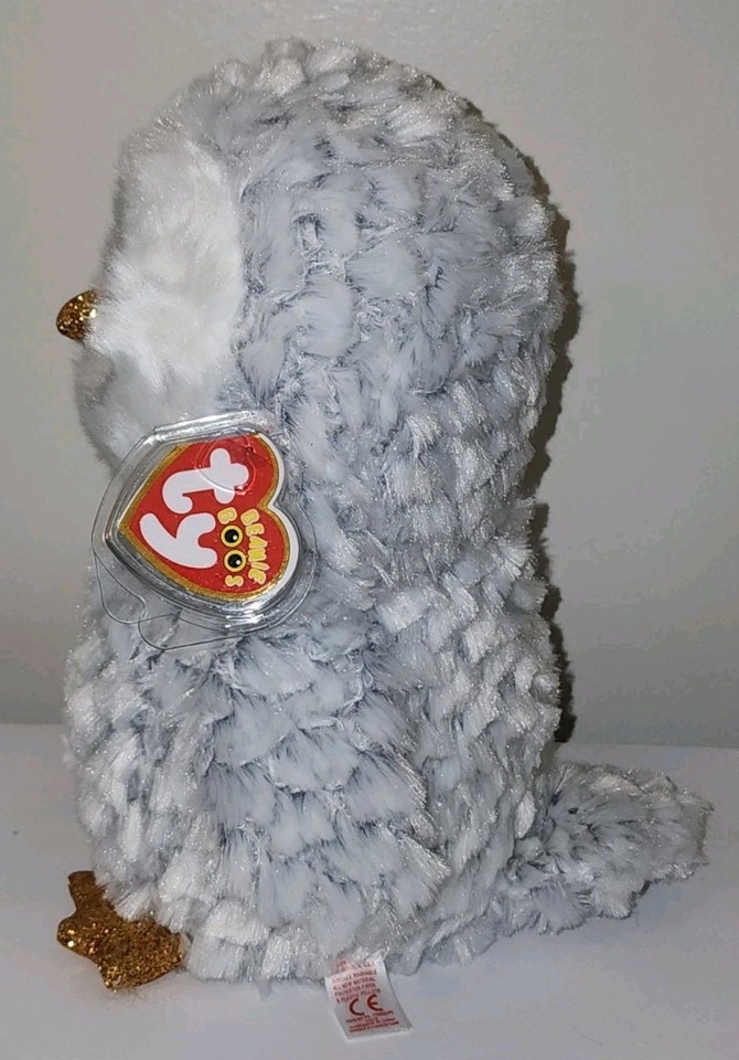 TY Large Plush Beanie Boos - OWLETTE the Owl Medium 9" NEW Stuffed ...