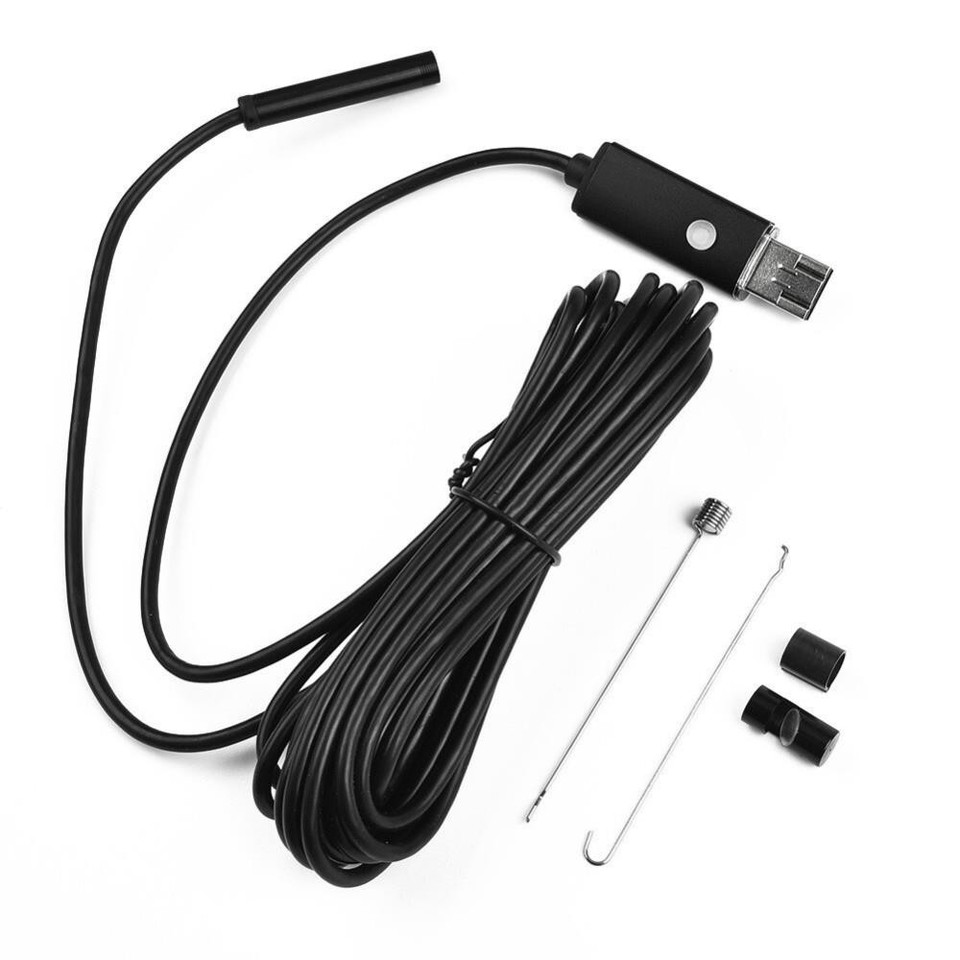 IP67 Pipe Drain Plumbers Camera Micro USB Inspection Borescope 5M 7mm 1 ...
