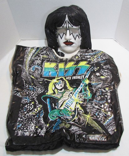 COLLEGEVILLE 1978 KISS ACE FREHLEY HALLOWEEN COSTUME MASK W/ HAIR ...
