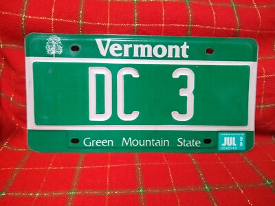 Vermont Vanity License Plate Vintage | eBay