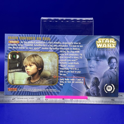 STARWARS Episode1 ANAKIN CONFRONTS HIS RIVAL 30 TOPPS Card Wide Vision ...