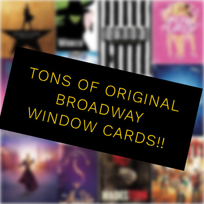 Broadway Poster Window Cards -TONS of Limited Edition Broadway Show ...