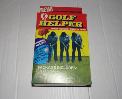 Vintage 1976 K-Tel Golf King Helper With Parachute Ball Swing Trainer ...