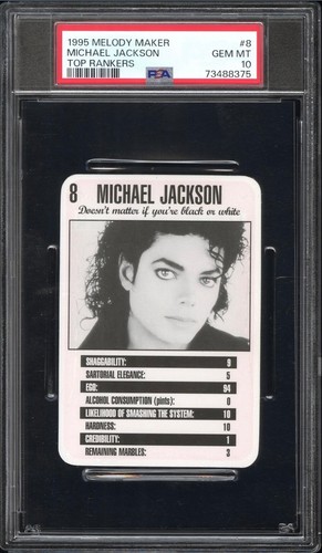 1995 MICHAEL JACKSON Melody Maker Top Rankers #8 PSA 10 Pop 1 highest ...
