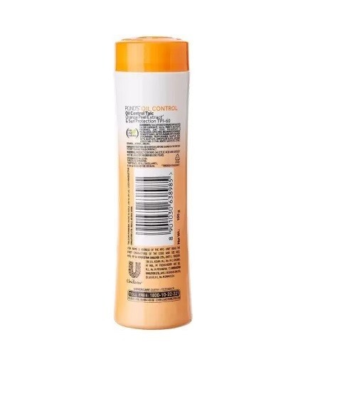 Pond's OIL CONTRO Talcum Powder Orange Peel Extract & Sun Protection ...