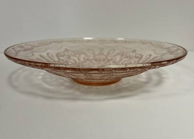 Large Depression Glass Pink Federal Recollection Madrid Shallow Console ...