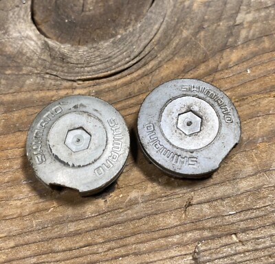 SHIMANO CRANK CAPS CRANKSET DUST CAPS MADE IN JAPAN VINTAGE ROAD BIKES ...