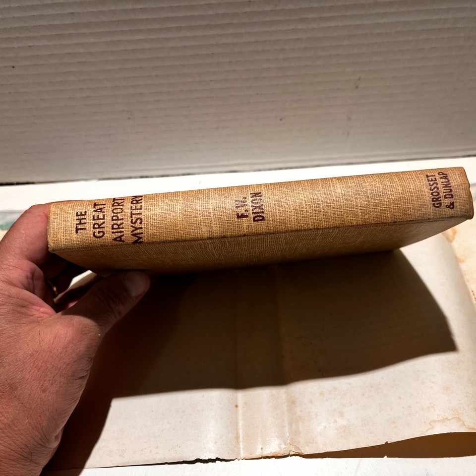 Vintage Hardy Boys Franklin W. Dixon Brown Tan Tweed HC Books 1930s DC ...