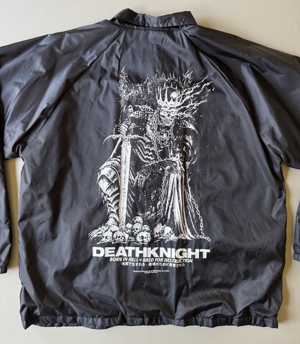 Death Saves D&D Death Knight Coaches Jacket Black XL Windbreaker Born ...