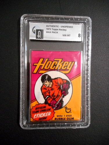 1973 HOCKEY CARD WAX PACK (GRADED GAI 8) TOPPS | eBay