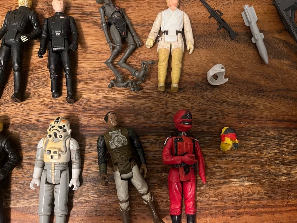 Star Wars Vintage Y-Wing Fighter, Figures Etc for parts or repair, as ...