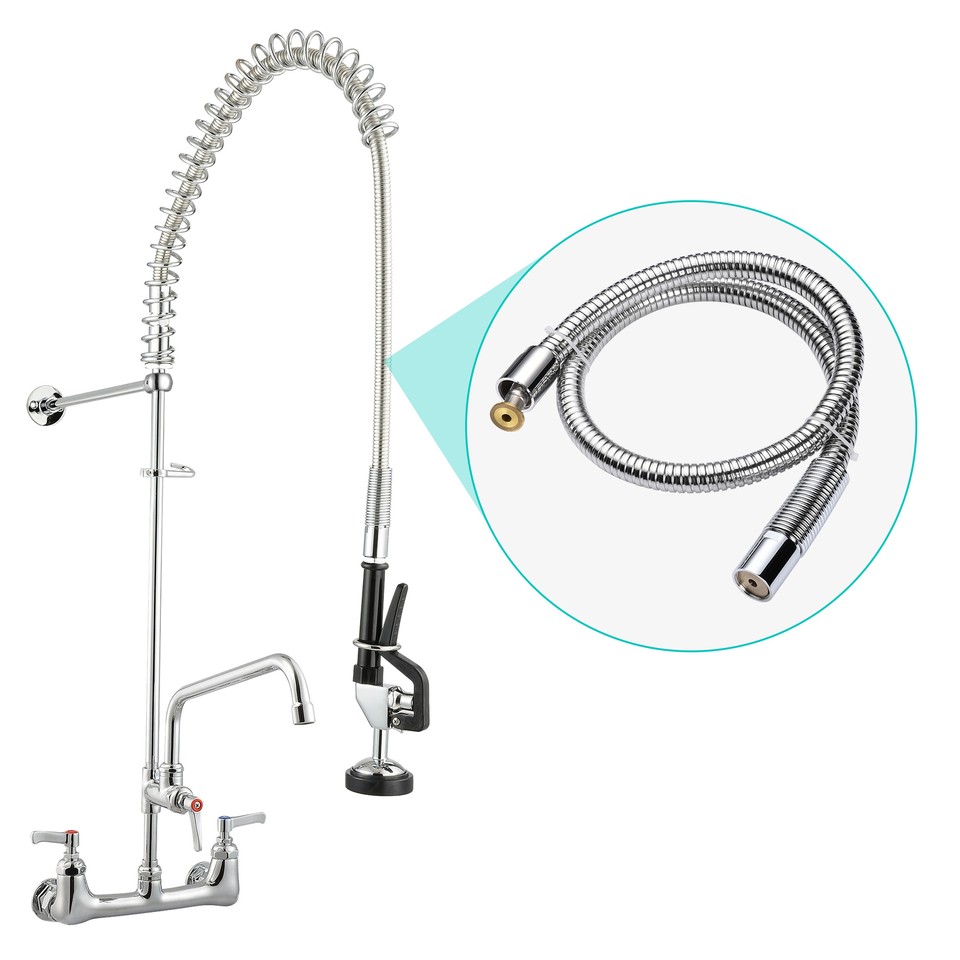 Aquaterior 41" Pre-Rinse Hose Stainless Steel for Commercial Kitchen ...