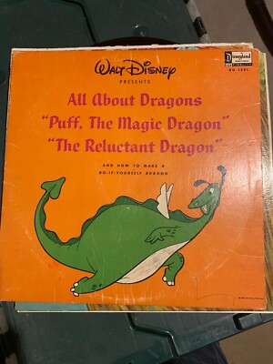 Disneyland Records 1963 All About Dragons, Puff Magic Dragon, Reluctant ...