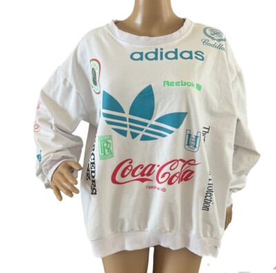 Z Q Women Fashion Graphic-Print Sweatshirt White Size XL | eBay