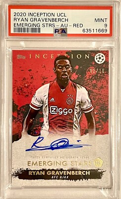 2020-21 Topps Inception UCL Ryan Gravenberch Red /10 PSA 9 | eBay