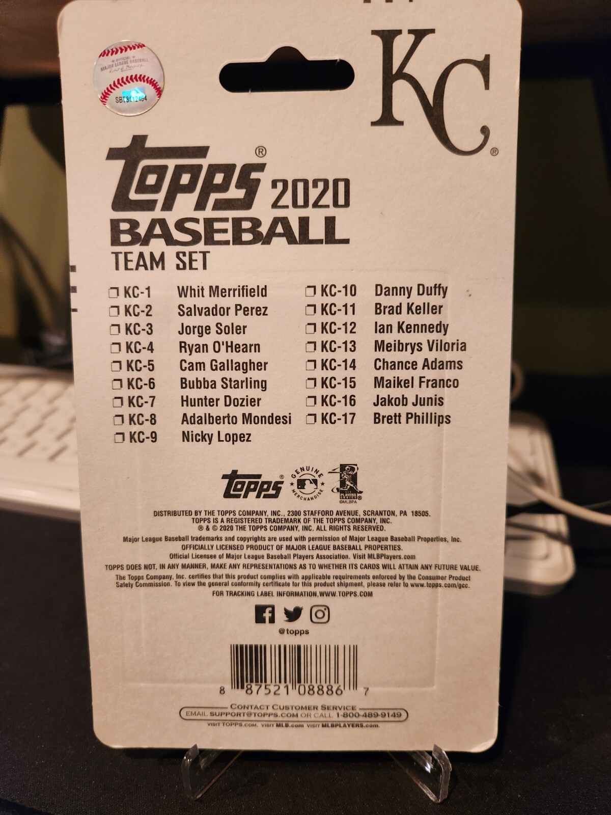 2020 Topps KANSAS CITY ROYALS Baseball ~ 17-Card Factory Sealed Team ...