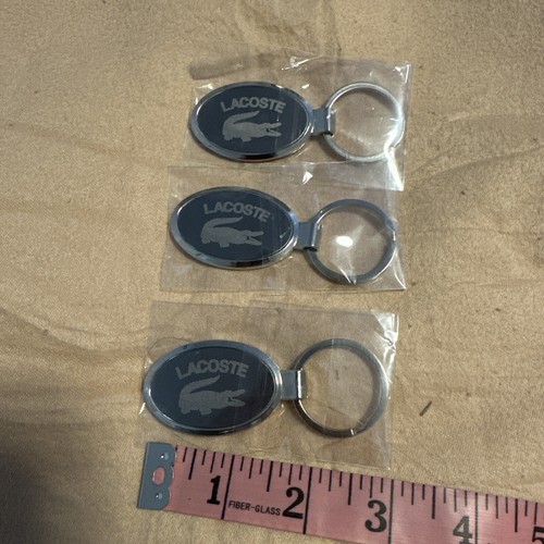 Set of 3 Lacoste Silver Crocodile Keychain Alligator | eBay