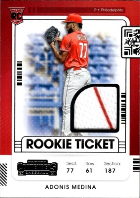 2021 Panini Contenders Rookie Ticket Jersey Adonis Medina Philadelphia ...