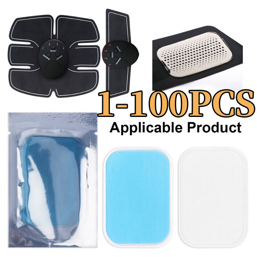 ABS Gel Pads Replacement for EMS Abdominal Stimulator Muscle Trainer ...