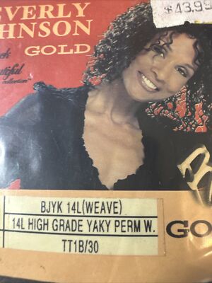 Beverly Johnson Premier Human Hair Yaki Perm Weave 1B/30 . 14 Inches ...