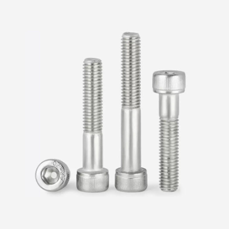 M5 SUS304 Steel Allen screws Cylindrical head Half Teeth bolts 30mm ...