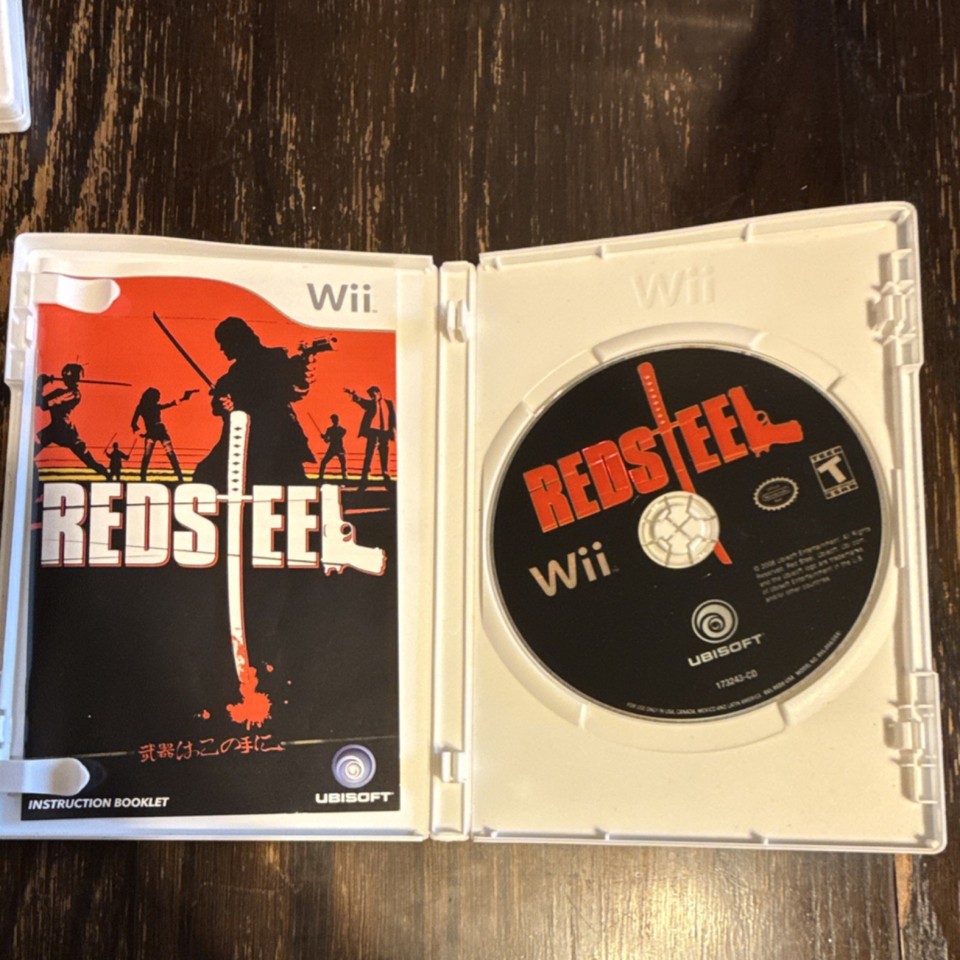 Ubisoft Red Steel Nintendo Wii Game w/ Case & Manual Action Shooter ...