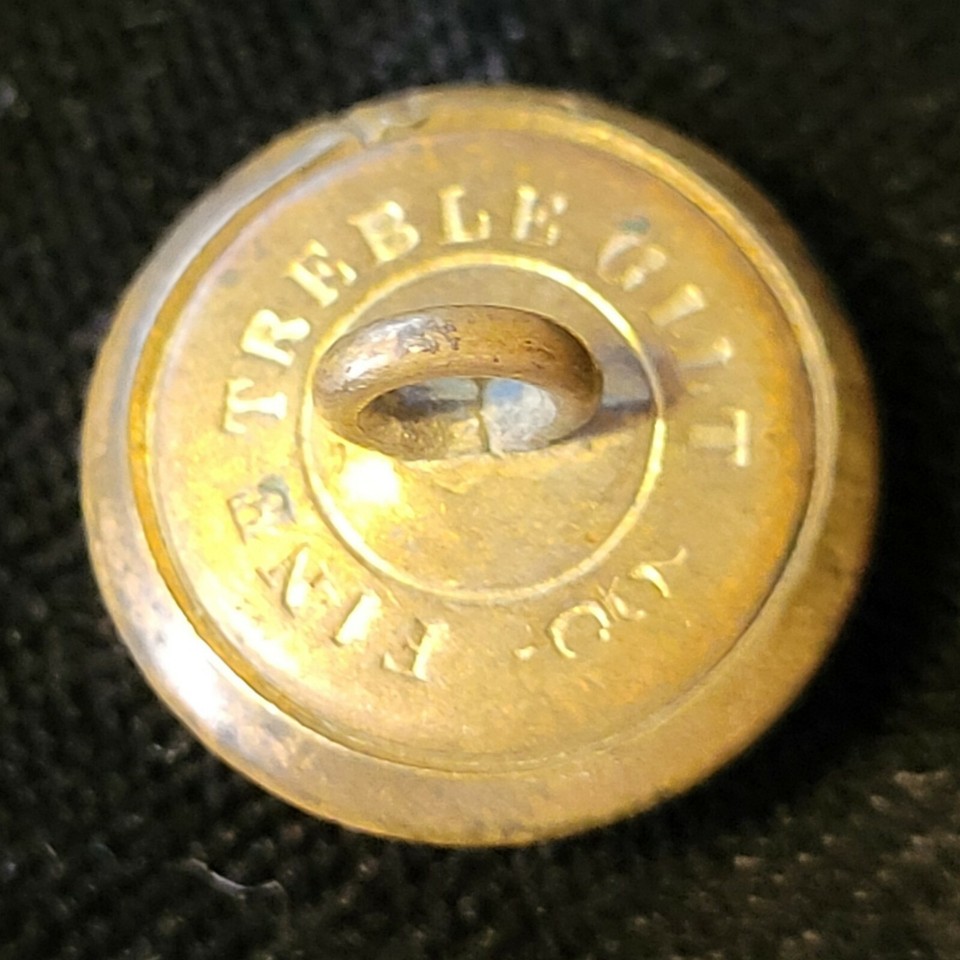 CIVIL WAR PERIOD CONFEDERATE NAVY BUTTON ALBERT# CS-56-Av CSN VARIETY ...