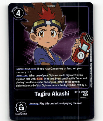Digimon Tagiru Akashi Across Time BT12-096 R | eBay