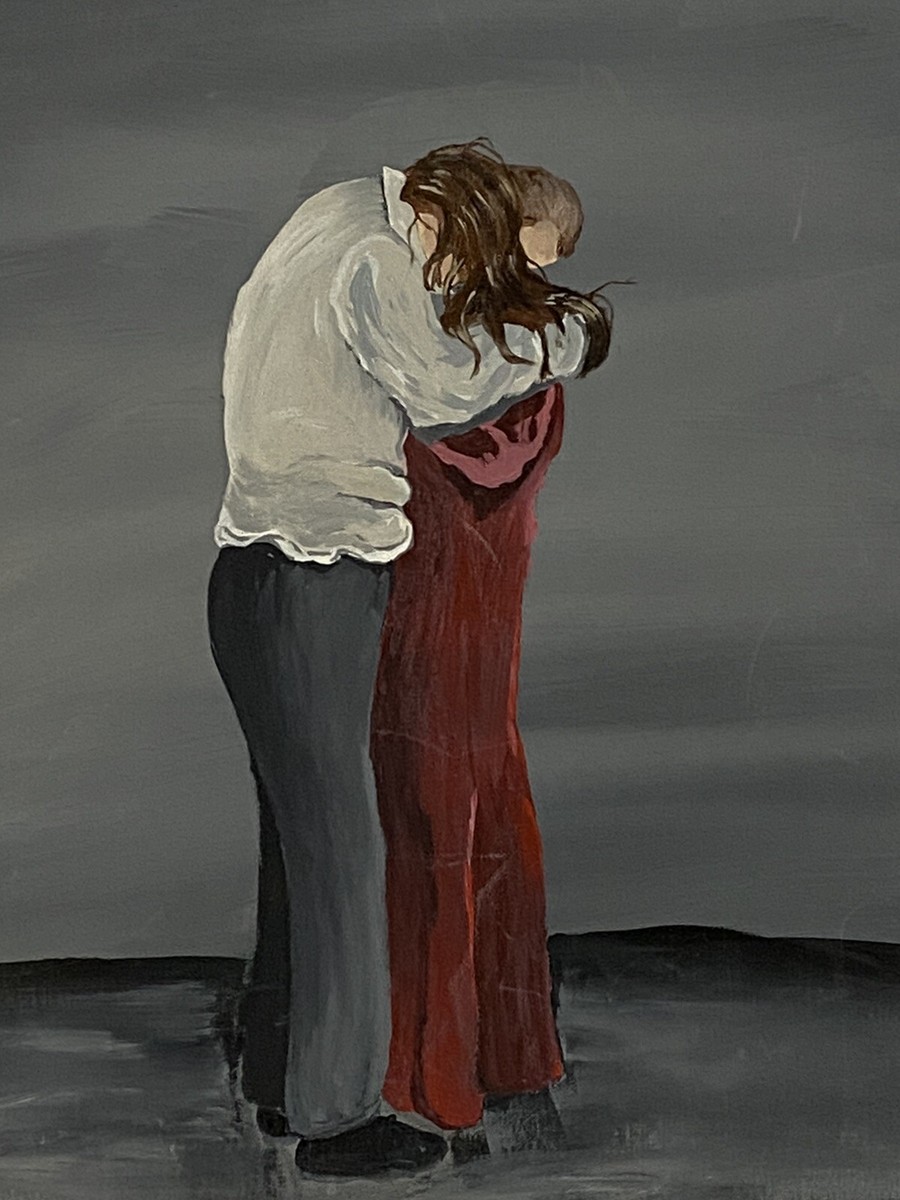 Couple Hug Painting
