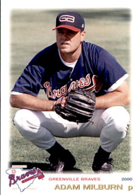 2000 Greenville Braves Grandstand #16 Adam Milburn Springfield Kentucky ...