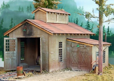 CRITTER SHED HO HOn3 Model Railroad Unpainted Structure Laser Wood Kit ...