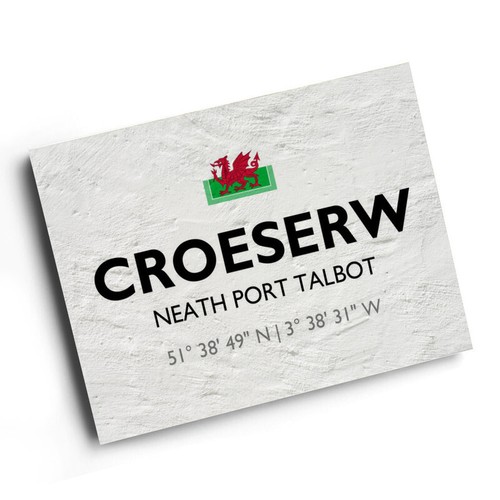 A3 PRINT - Croeserw, Neath Port Talbot, Wales - Lat/Long SS8695 | eBay
