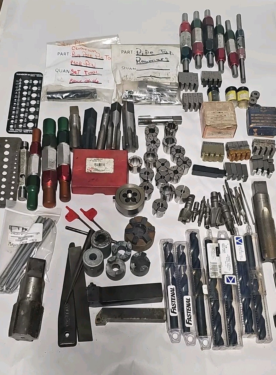 Machinist Tool Lot Bits , Tools , Cutting , Chasers , Tooling Milling ...