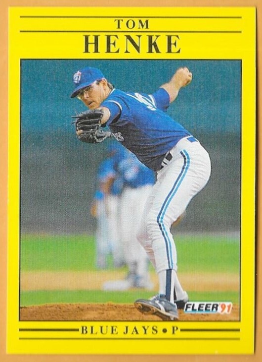 TOM HENKE TORONTO BLUE JAYS #176 - FLEER NM-MT 1991 | eBay