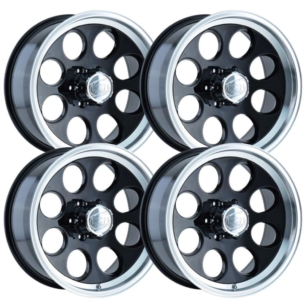(Set-4) Ion 171 16x10 5x135 -38mm Black Machined Wheels Rims 16 Inch | eBay