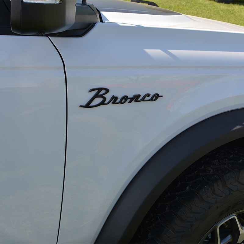 Fender Emblem Black Chrome Bronco 1966-77 Ford Bronco, 2021-Up Ford ...