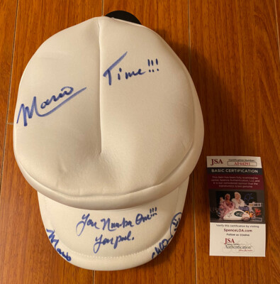 Charles Martinet Signed Auto Super Mario Hat GameStop JSA Nintendo ...