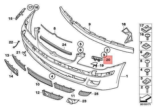 OEM BMW ALPINA B7 E65 E66 E67 730D 730I SUPPORTING BRACKET 51117142159 ...