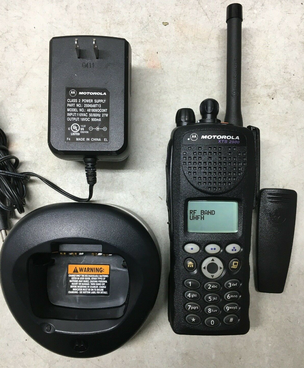 MOTOROLA XTS2500 III UHF R2 450-520mhz P25 Digital Radio H46SDH9PW7AN ...