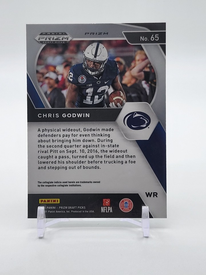 Chris Godwin GREEN PRIZM 2021 Panini Prizm Draft Picks #65 Penn State ...