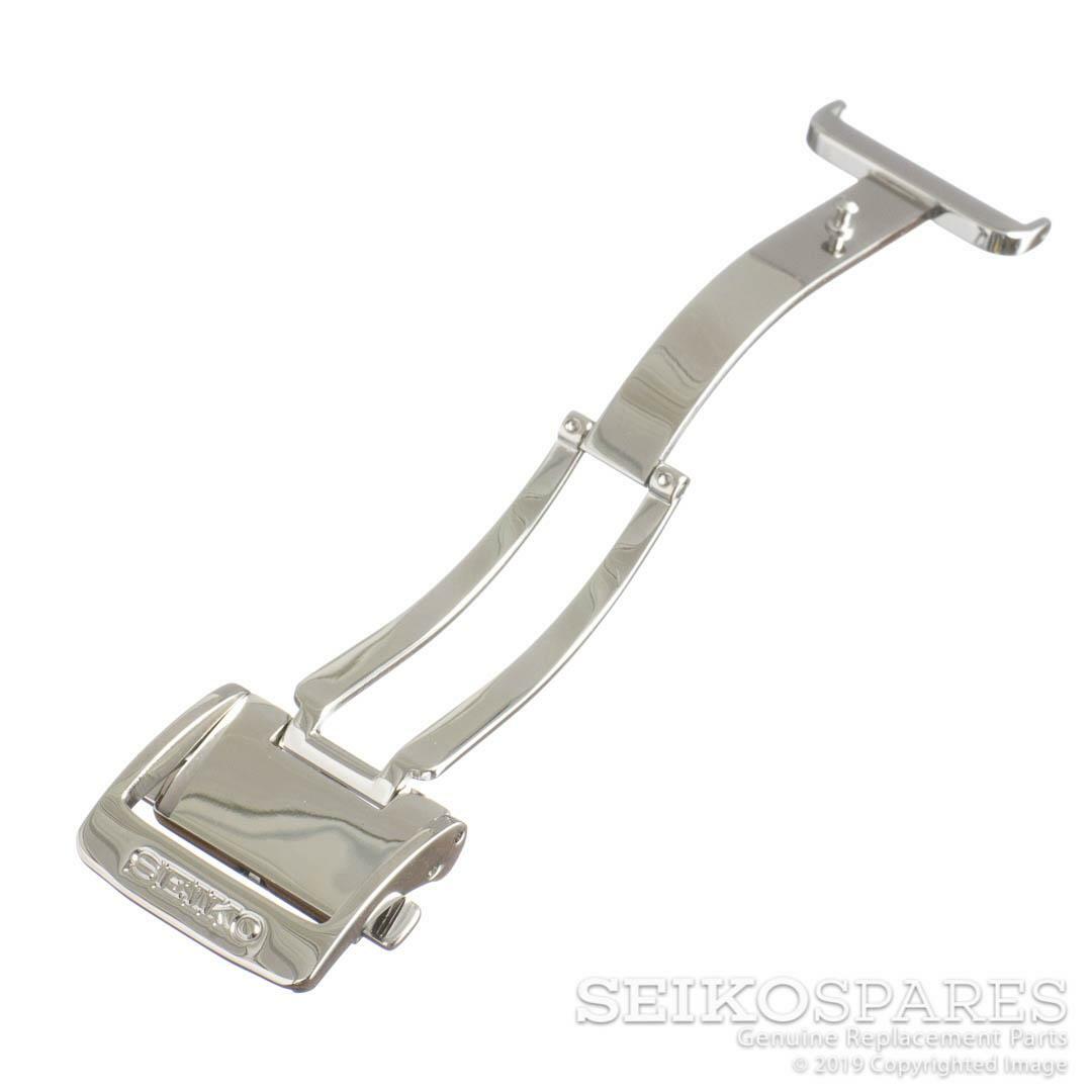 Genuine Seiko Steel Deployant Clasp for Leather Watch Band Strap 18mm ...