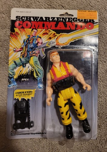 Commando 6" Action Figure Movie Schwarzenegger 1985 By Diamond Toy New ...