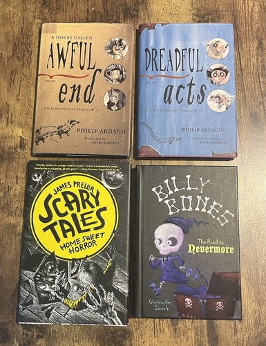 Lot of 4 Middle Grade Horror Books: Eddie Dickinson / Scary Tales ...