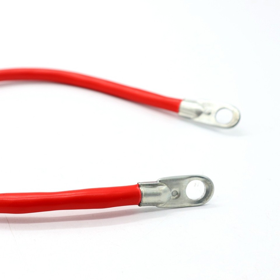 0.5m 16 Square 100A Heavy Duty Car Booster Jumper Ground Cables (Red ...