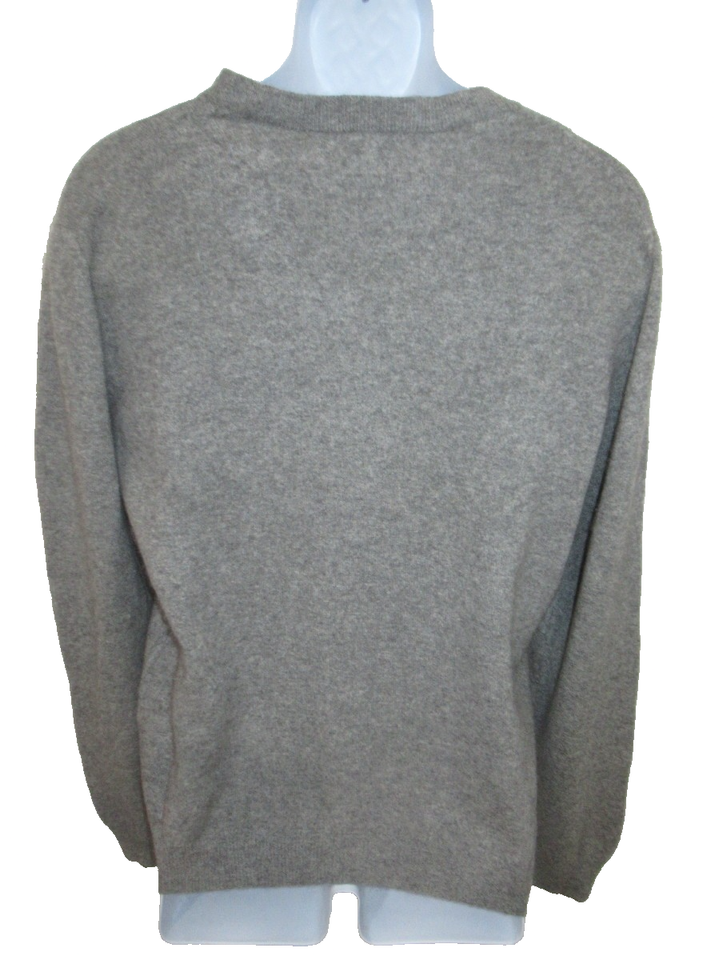 Turnbury 100% Cashmere Gray V-neck Sweater Men's Size M | eBay UK