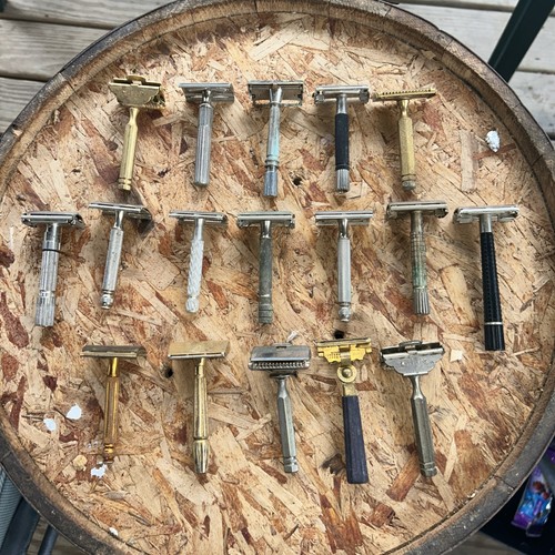 Lot of 17 Vintage Gillette Gem Ever ready Safety Razors Different ...