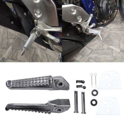 1Pair Foot Pedal Motorcycle Scooters Bike Foot Rests Foot Pegs ...