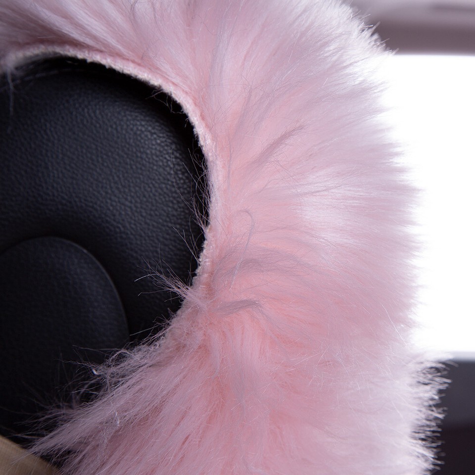 1X Soft Faux Sheepskin Fur Car Seat Cover Warm Plush Full Car Front ...