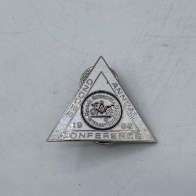 Vintage Masonic Motorcycle Club Second Annual Conference 1986 Lapel Pin ...