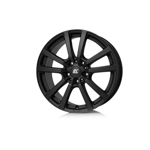 1x RC-DESIGN RC27 schwarz klar matt (skm) 6.0Jx16 5x100 ET35 ...
